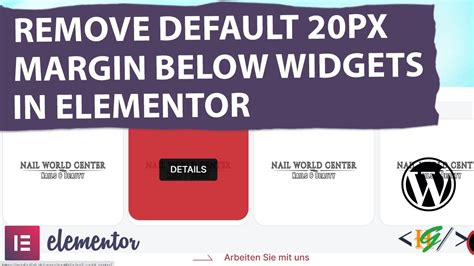 How To Remove Default 20px Margin Bottom In Elementor Widgets Using Css In Wordpress Youtube