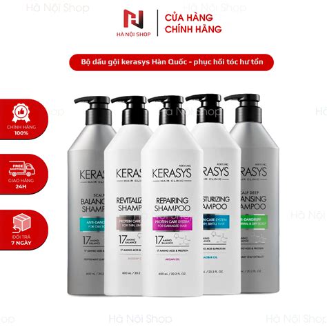 Dầu Gội Kerasys Hàn Quốc Phục Hồi Nuôi Dưỡng Và Cân Bằng độ ẩm Cho Tóc