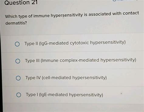 Which Type Of Immune Hypersensitivity Is Studyx