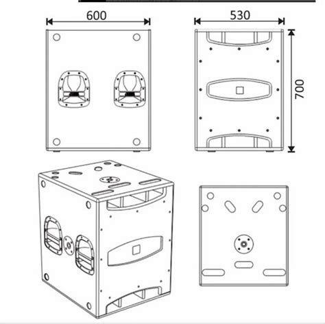 Black Dynatech Sub18 Professional Audio Subwoofer Model Name Number