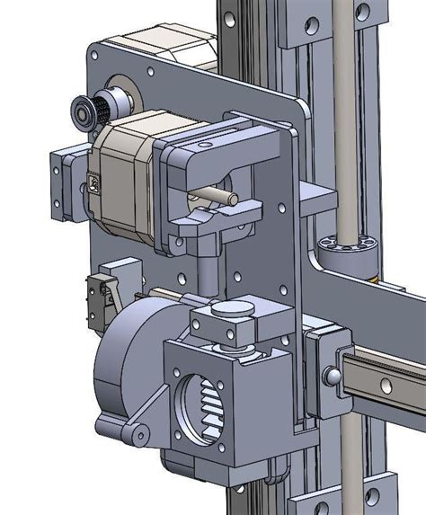 Updated 3d Model Of Idex Printer I Do Need To Work On Some Alignment Issues On The Left Print