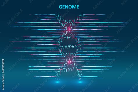 Big Genomic Data Visualization Stock Vector Adobe Stock