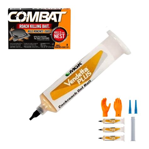 Vendetta Plus 4x30g Cockroach Gel Roach Plus Kill Kit Kills Roaches And Eggs 12 Count