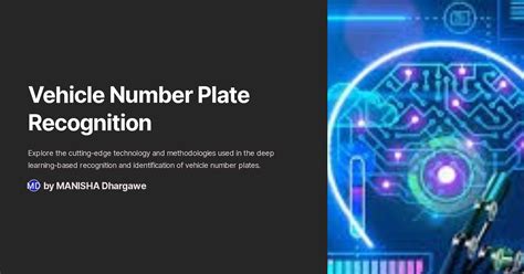 vehicle number plate recognition