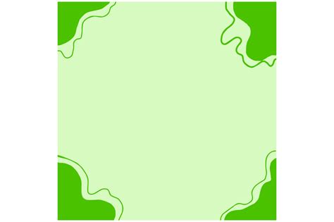 Simple Square Background With With Liquid Decoration On Every Corner
