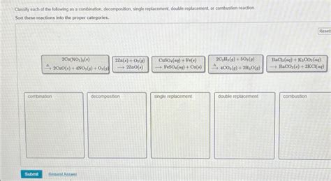 Classify Each Of The Following As A Combination
