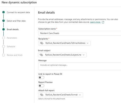 Solved Dynamic Subscriptions For Paginated Report Param Microsoft Fabric Community