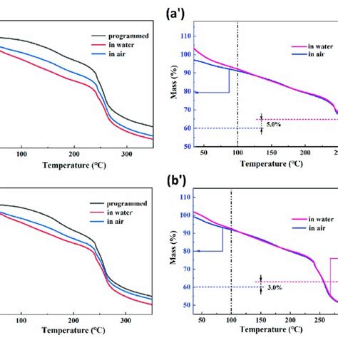 Results Of Tg Analysis After Shape Programming And In The First Shape Download Scientific