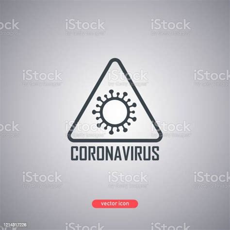 회색 배경에 격리 된 코로나 바이러스 아이콘 플랫 스타일의 바이러스 아이콘입니다 0명에 대한 스톡 벡터 아트 및 기타 이미지
