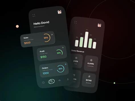 Finance App Design Dark Theme