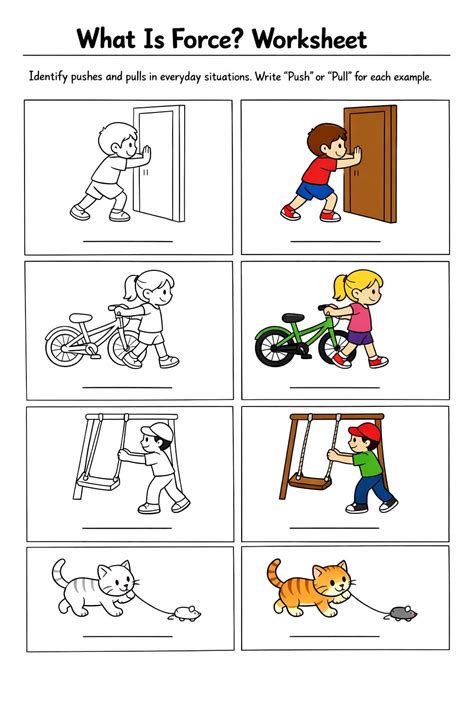 What Is Force Worksheet Download And Print Now