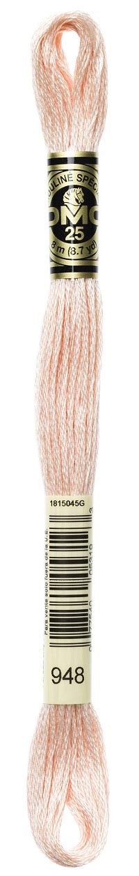 Dmc Embroidery Floss 6 Strand 948 Peach Very Light Copper Centaur