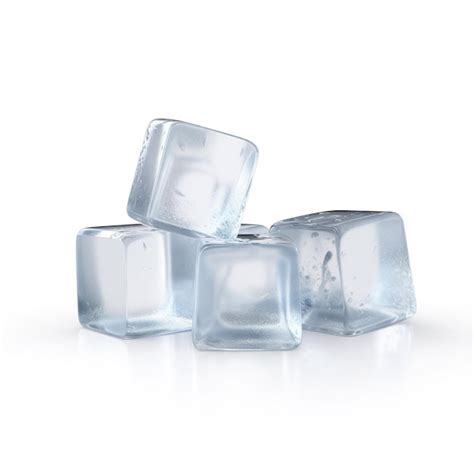 Premium Ai Image Ice Cubes Isolated On White Background