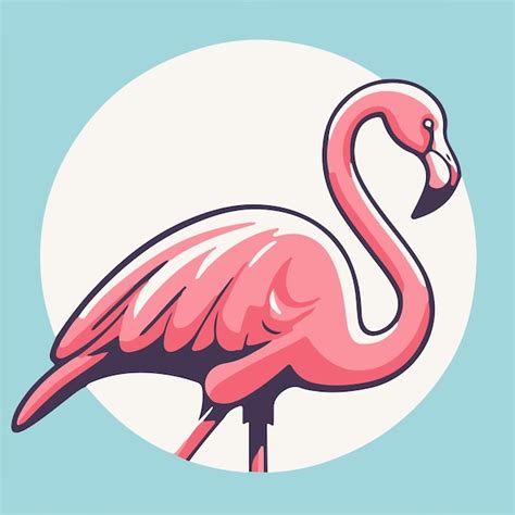 Premium Vector Simple Flat Design Vector Illustration Of Pink Flamingo