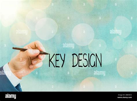 Conceptual Hand Writing Showing Key Design Concept Meaning A Necessary Or Very Important