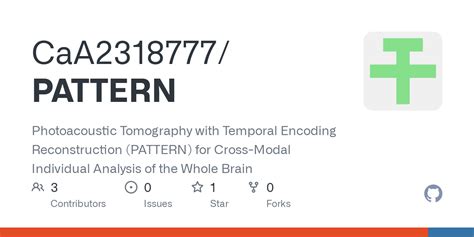 Github Caa Pattern Photoacoustic Tomography With Temporal