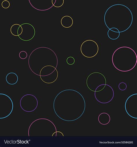 Seamless Geometric Pattern Texture With Circles Vector Image