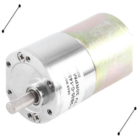 Dc 12v 30rpm Редукторный высоким крутящим моментом Электрический мини редукторный двигатель с