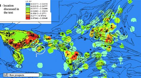 Gold Prospectivity Maps Producing Using Logistic Regression And The Top Download Scientific