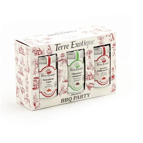 Coffret Épices Assortiments BBQ Party Terre Exotique achat vente Cuisine Addict