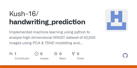 Github Kush 16handwritingprediction Implemented Machine Learning