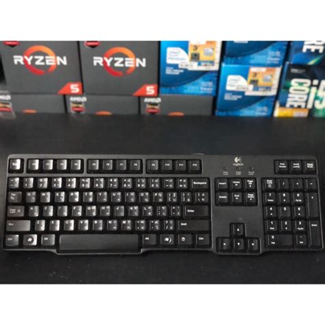 คีย์บอร์ด Logitech Mk100 Ps 2 มือสอง Shopee Thailand