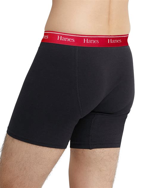 Hanes Originals Mens Boxer Briefs Moisture Wicking Stretch Cotton 3