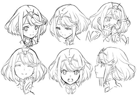 Pyra Facial Expressions Art Xenoblade Chronicles 2 Art Gallery
