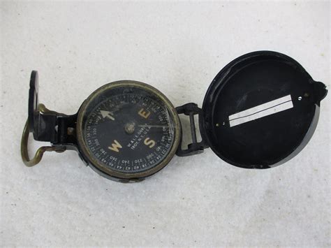Ww Ii Field Compass Manufactured By W And Le Gurley Army Compass