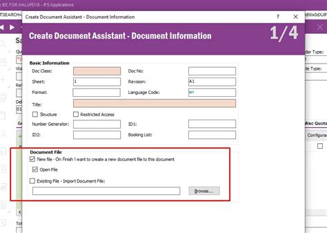 Create Document Assistant Document File Option Ifs Community