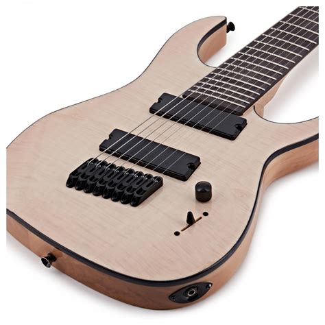 Harlem S 8 String Chitarra Con Tastiera A Ventaglio Di Gear4music Naturale Gear4music