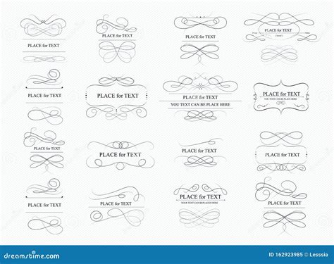 Swirl Scroll Element Vintage Decor Element Wicker Vector Line