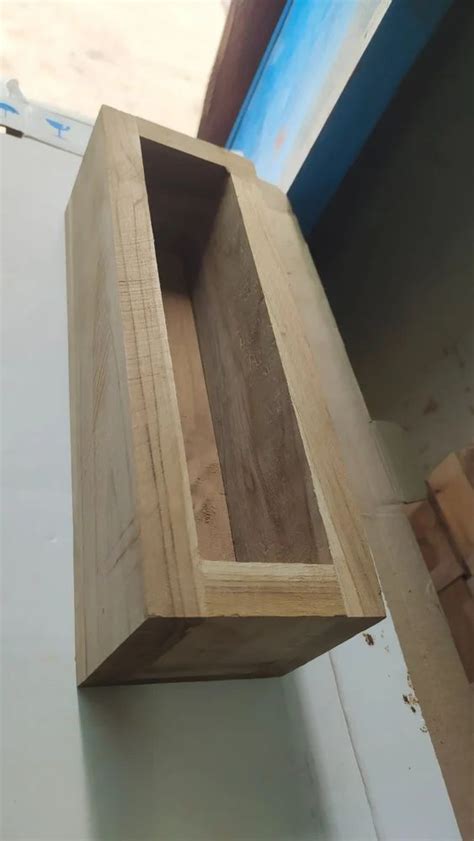 Teak Wood Rectangular Wooden Concealed Switch Box For Switches 8 M At