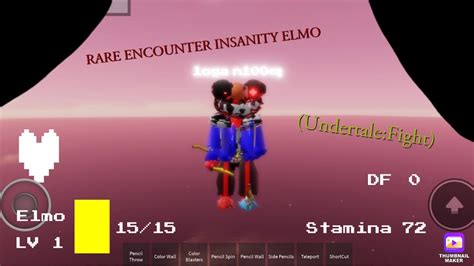 Rare Encounter Insanity Elmo Undertalefight Glitch Youtube