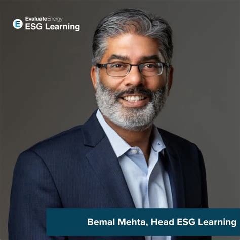 Evaluate Energy On Linkedin Bemal Mehta Head Ee Esg Learning