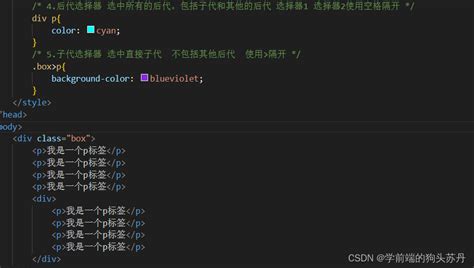 前端学习之css简介和选择器 6 csdn博客