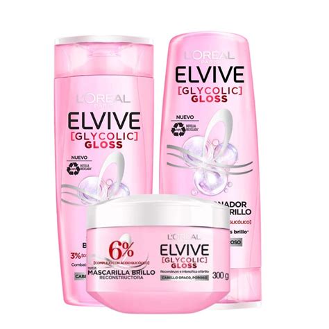 Pack Elvive Glycolic Gloss Loreal Paris