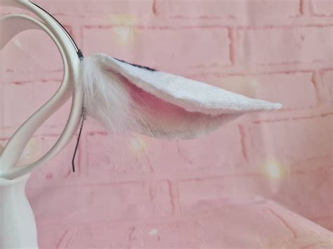 Black And White Cow Ears Etsy
