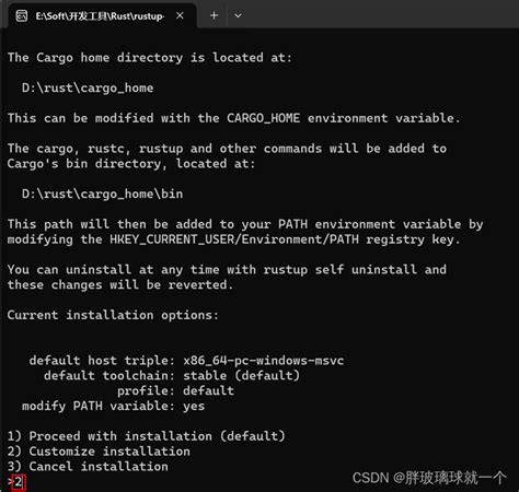 Windows安装rust环境（详细教程） Csdn博客