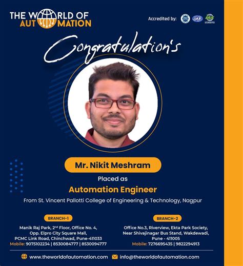 The World Of Automation Automation Institute On Linkedin Congratulation Theworldofautomation