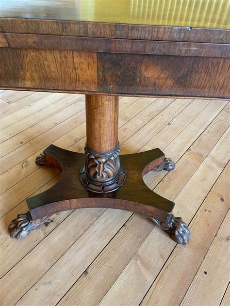 william 1v rosewood card table