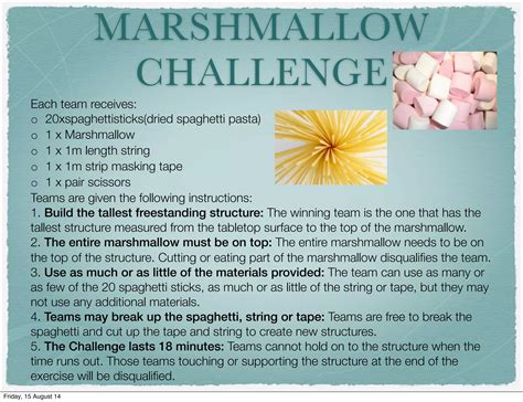 Marshmallow Challenge Pdf