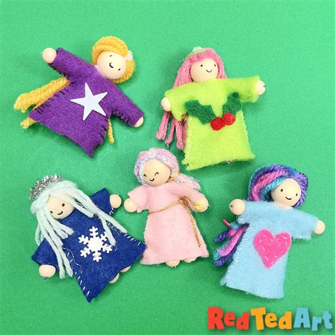 Diy Felt Pixie Ornaments Tomte Nordic Scandi Decorations Red Ted