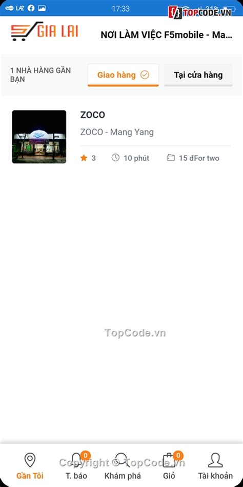 Source code Web App đặt đồ ăn nhiều cửa hàng