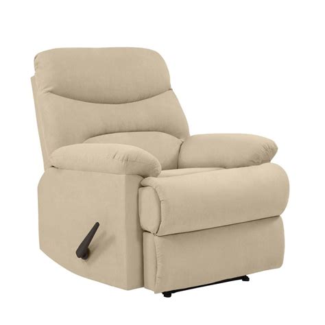 Prolounger Wall Hugger Recliner In Khaki Microfiber The Home Depot Canada