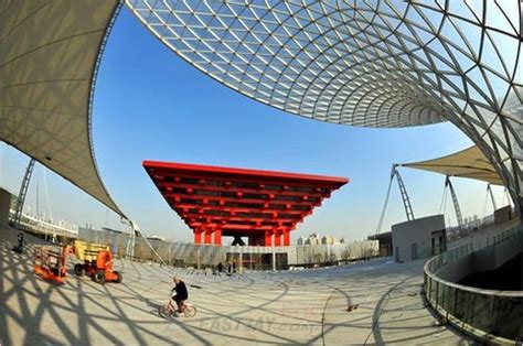 上海世博会倒计时100天各国展馆初具雏形 展馆 上海世博会园区 一轴四馆 绿化 世博园区 弹眼落睛 中国宁波网 新闻中心专题