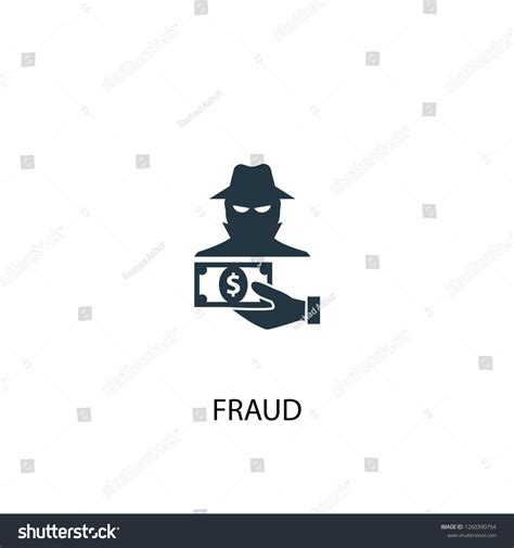 Fraud Icon Simple Element Illustration Fraud Stock Vector Royalty Free