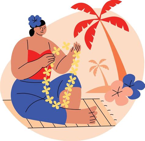 Island Lei Vector Art Icons And Graphics For Free Download