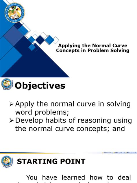 Applying Normal Curve In Problem Solving Pdf Normal Distribution