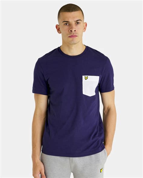 Футболка Lyle & Scott, размер 48, цвет синий, 100% хлопок - купить по ...